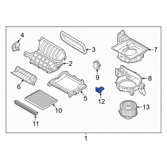 Hyundai Accent OEM A/C & Heating Parts | Systems, Compressors — CARiD.com