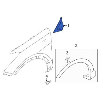 Hyundai Santa Fe Replacement Fender Moldings & Trim | CARiD