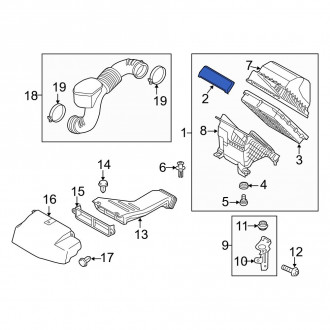 Hyundai Palisade OEM Air Intake Parts | Filters, Manifolds — CARiD.com
