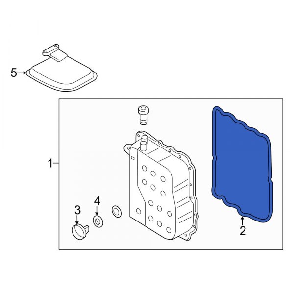 Hyundai OE 452833B810 - Automatic Transmission Cover Gasket