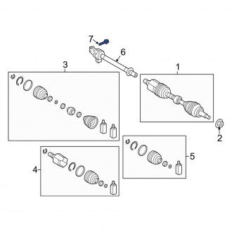 Hyundai Santa Fe OEM Driveline & Axle Parts - Hubs, CV-Joints | CARiD