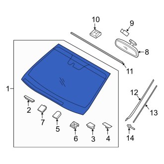 Hyundai Santa Fe Replacement Windshield Glass — CARiD.com