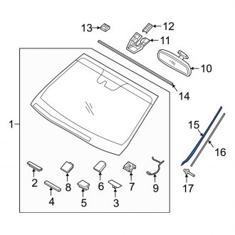Hyundai Santa Fe Window Trim | Moldings, Pillar Posts — CARiD.com