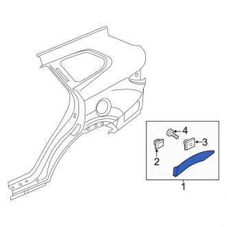Hyundai Santa Fe Replacement Fender Moldings & Trim | CARiD