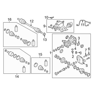 2017 Hyundai Santa Fe OEM Driveline & Axle Parts - Hubs | CARiD