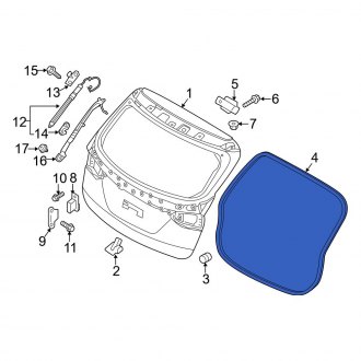 Hyundai Car/Truck Trunk & Tailgate Seals, Weatherstrips — CARID.com