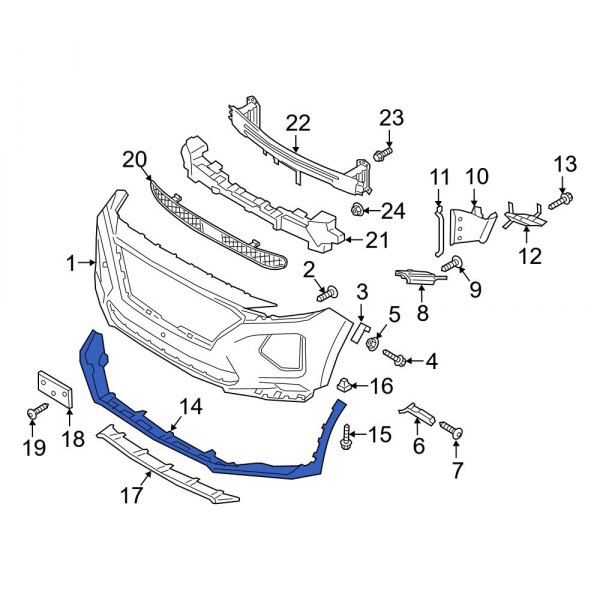Hyundai OE 86512S2000 - Front Lower Bumper Cover