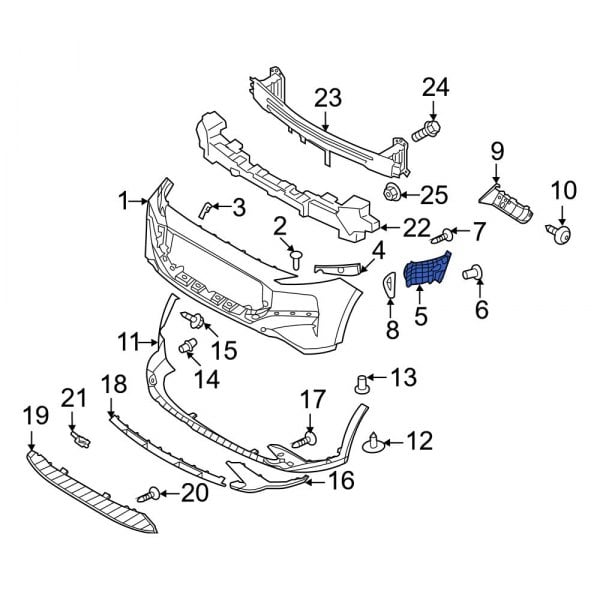 Hyundai OE 86542S1500 - Front Right Brake Air Duct