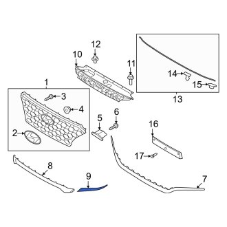Hyundai Santa Fe Radiator Support Covers — CARiD.com