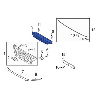 Hyundai Santa Fe Radiator Support Covers | CARiD