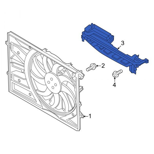 Hyundai OE 29135S1600 - Radiator Support Air Deflector