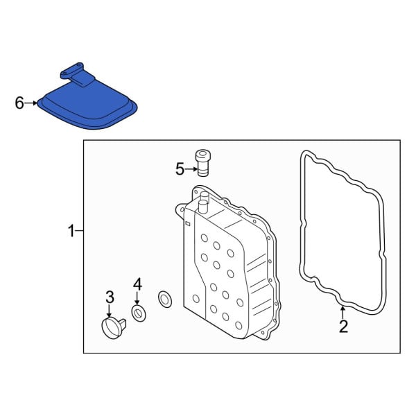 Hyundai OE 463214G300 - Transmission Oil Filter