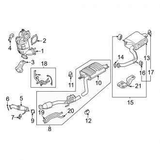 2021 Hyundai Santa Fe OEM Exhaust Parts | Systems, Tips — CARiD.com