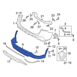 Hyundai Santa Fe Replacement Front Bumpers & Components — CARiD.com