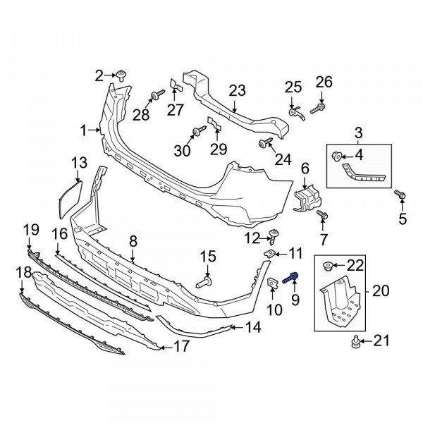 Hyundai OE 1144106207K - Bumper Cover Bolt