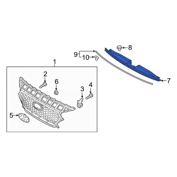 Hyundai OE 86362G3000 - Front Radiator Support Access Cover