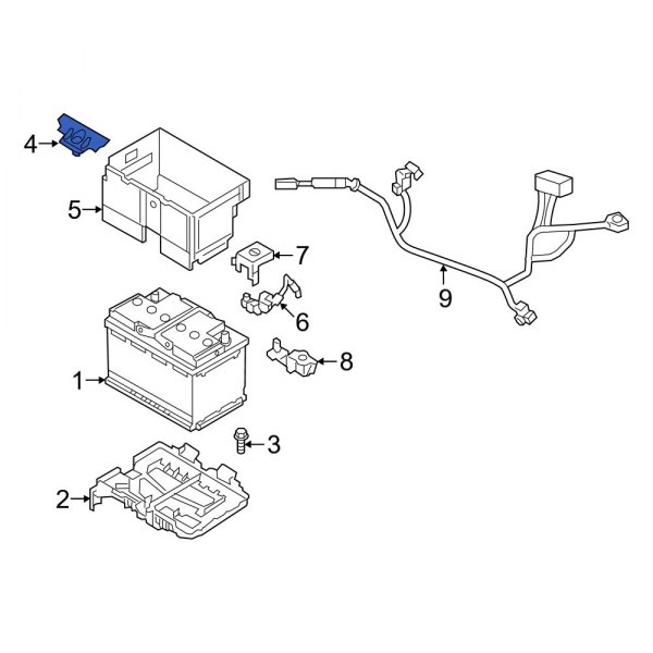 Hyundai OE 371602V000 - Battery Hold Down