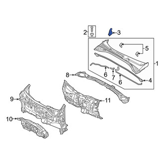 Hyundai Elantra Cowl Panels & Parts | Vent Grills — CARiD.com