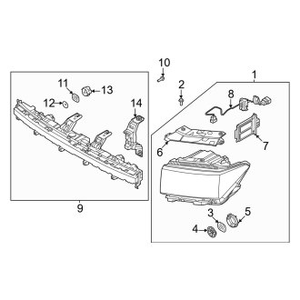 2025 Hyundai Santa Fe Headlight Components - Brackets | CARiD