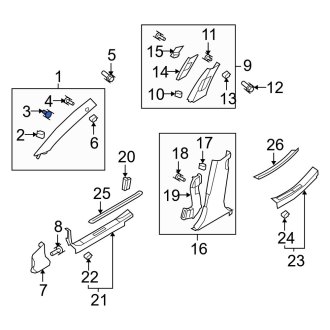 Hyundai Kona OEM Interior Components — CARiD.com