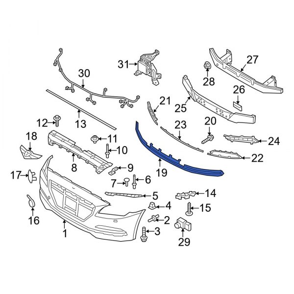 Hyundai OE 86560B1000 - Front Grille
