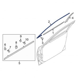 Hyundai Genesis Door Moldings - Side, Edge, Belt | CARiD