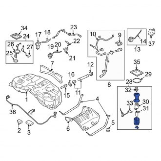 Hyundai Genesis OEM Fuel System Parts | Pumps, Lines — CARiD.com