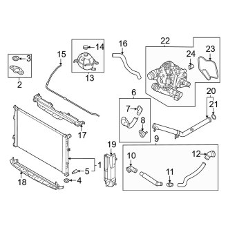 2022 Hyundai Santa Cruz OEM Engine Cooling Parts | Radiators — CARiD.com