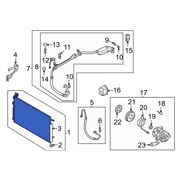 Hyundai OE 97606P2000 - A/C Condenser