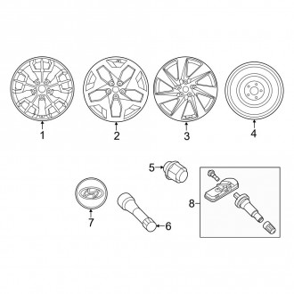 2022 Hyundai Santa Cruz Replacement Factory Wheels & Rims | CARiD