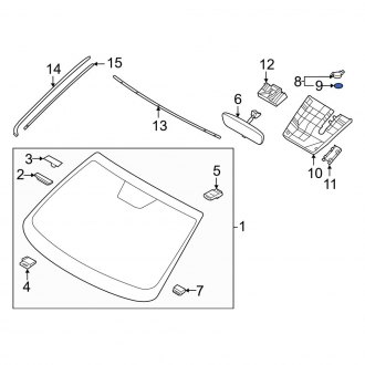Hyundai Sonata OEM Wiper Blade & Washer Parts | Motors, Arms — CARiD.com