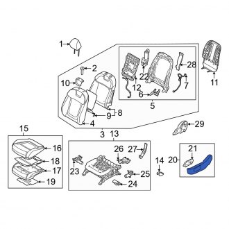 Hyundai Santa Cruz Seat Components — CARiD.com
