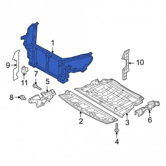 Hyundai Genesis Coupe Radiator Supports | CARiD