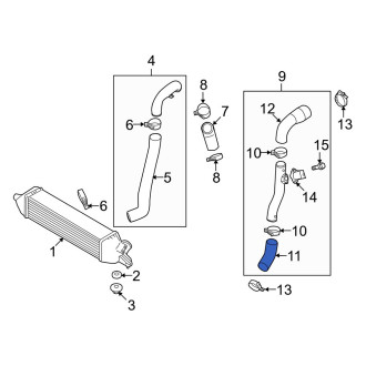 Hyundai Genesis Coupe Replacement Intercooler Hoses — CARiD.com
