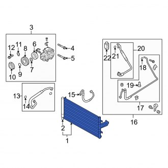 Hyundai Genesis Coupe OEM A/C & Heating Parts | Systems, Compressors ...