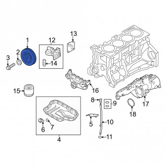 Hyundai Genesis Coupe Replacement Engine Pulleys — CARiD.com