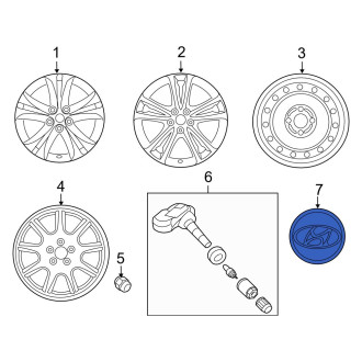 Hyundai Santa Fe OEM Wheels & Tires | CARiD
