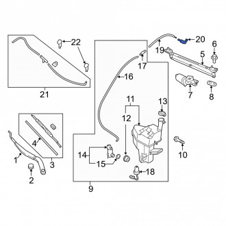 Hyundai Elantra Washer Nozzles & Parts — CARID.com