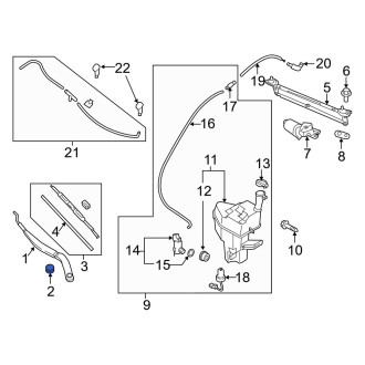 Hyundai Ioniq 5 Replacement Wiper Arms — CARID.com
