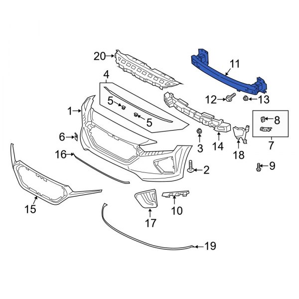 Hyundai OE 64900G2100 - Front Bumper Impact Bar