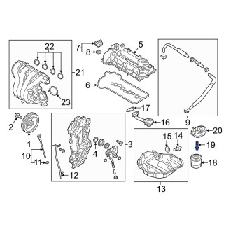 Hyundai Elantra Engine Oil Coolers & Components | Kits, Lines — CARiD.com