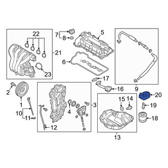Hyundai Elantra Engine Oil Coolers & Components | Kits, Lines — CARiD.com