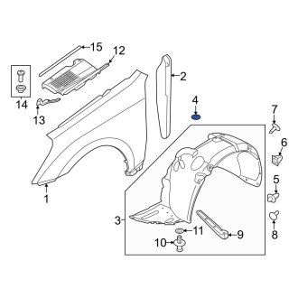 Hyundai Venue Fender Support Braces & Hardware — CARiD.com