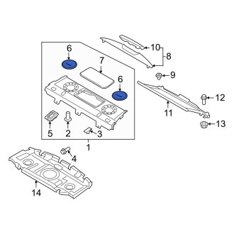 Hyundai Equus Interior Brackets & Hardware — CARiD.com