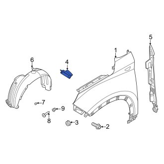 Hyundai Venue Fender Support Braces & Hardware — CARiD.com