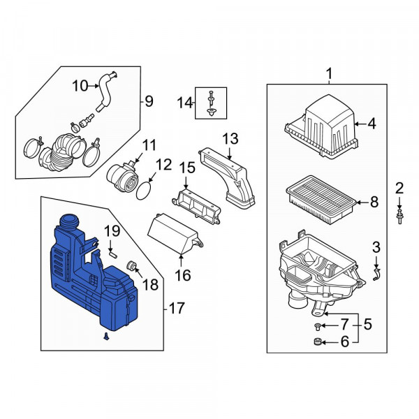 Hyundai OE 28190K2100 - Engine Air Intake Resonator