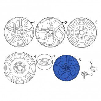 Hyundai OEM Wheel Covers - Hub Caps, Wheel Skins | CARiD