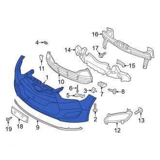 Hyundai Veloster Replacement Front Bumpers & Components | CARiD