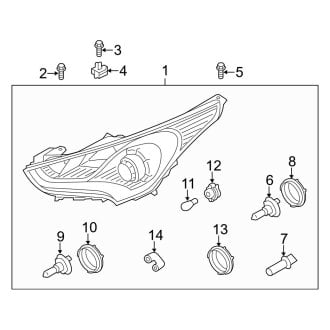 2016 Hyundai Veloster Custom & Factory Headlights | CARiD