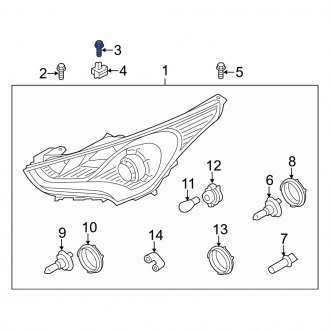 Hyundai Ioniq 5 Headlight Components - Brackets, Adapters | CARiD